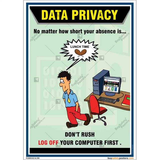 shop cyber and data security awareness posters on buysafetyposters.com