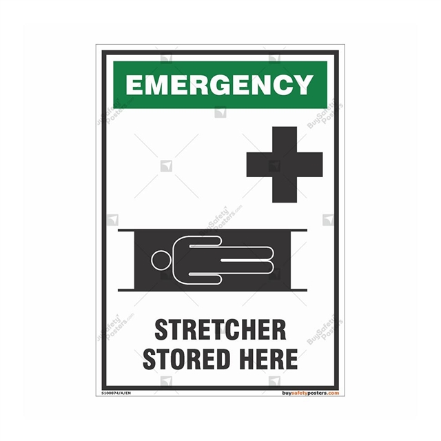 Emergency Stretcher Sign