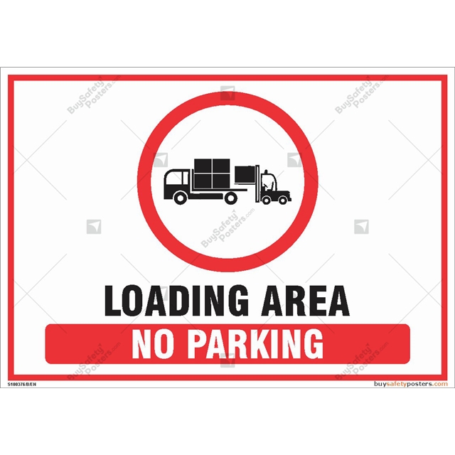 No Parking Area Sign