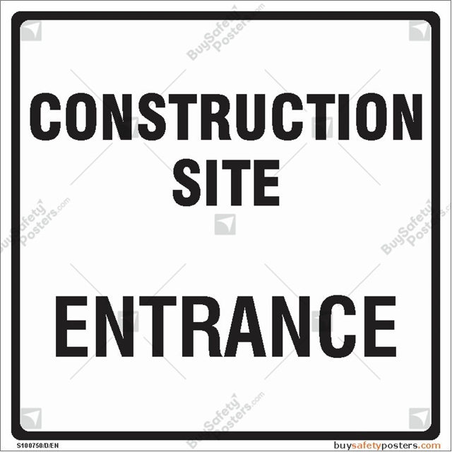 Construction Site Entrance Signs