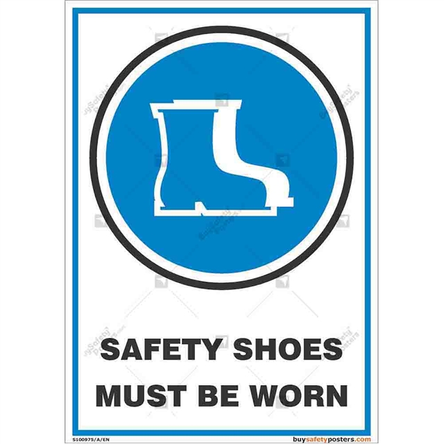 Wear Safety Shoes Sign