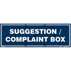 Best Suggestion/ Complaint Box Identification Board manufacturer ...