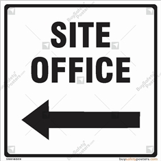 Construction Site Office Sign | Buysafetyposters.com