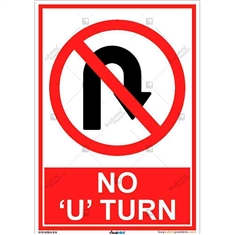 U Turn prohibited signs| Buysigns.in