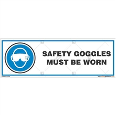 Wear safety goggles signs for factories | Best Mandatory Signs at Lower ...