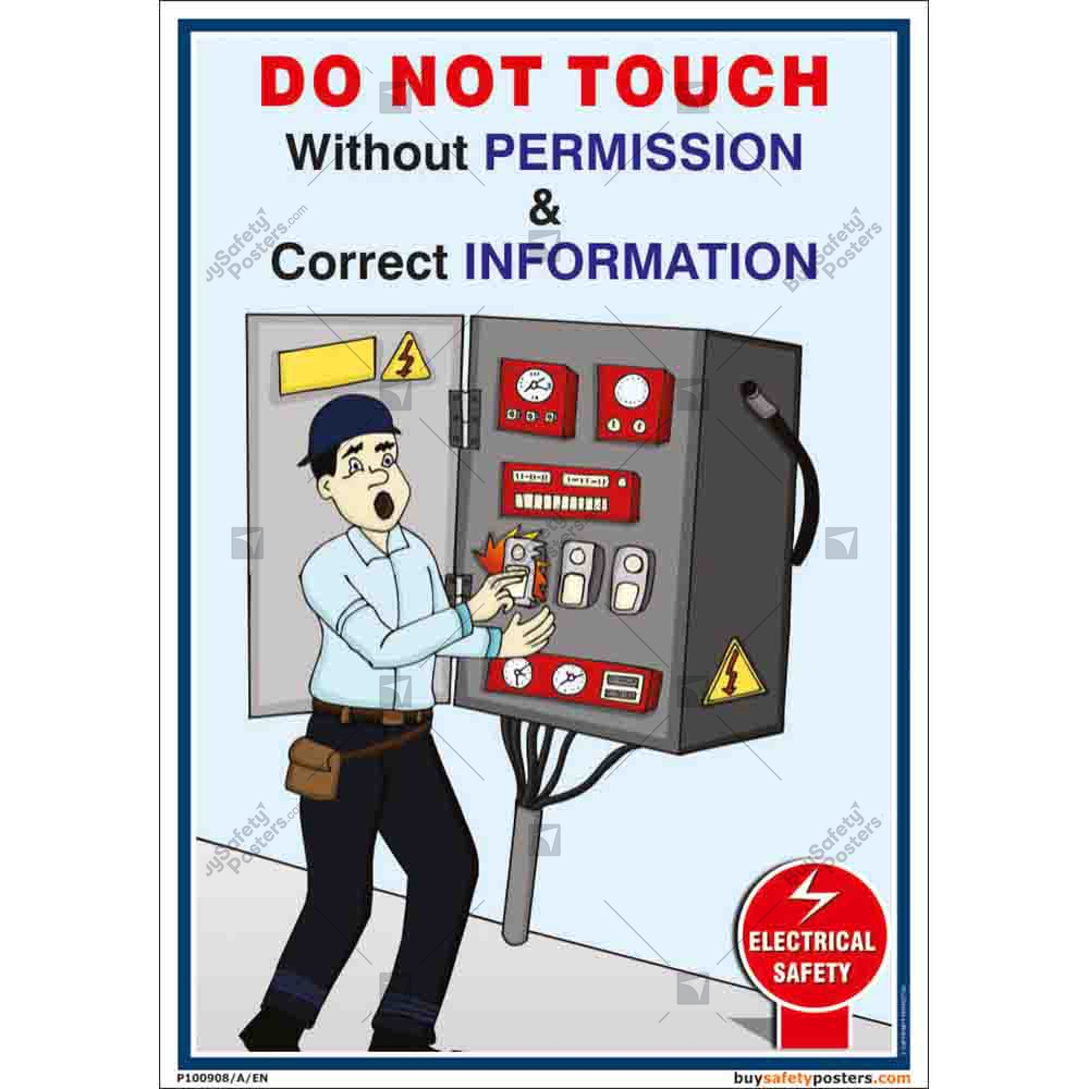 Industrial Electrical Safety Posters