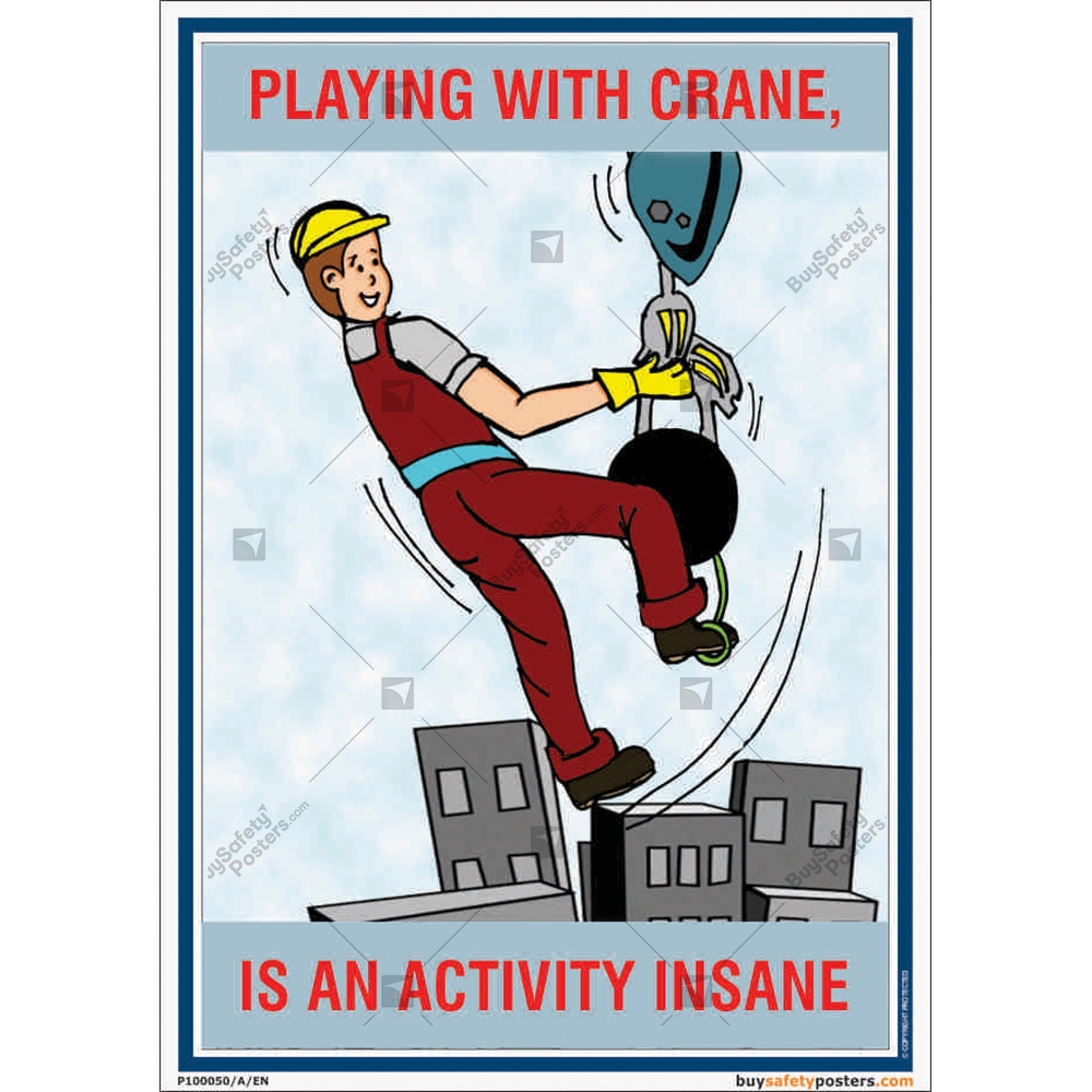 Crane Safety Posters Safety Poster Shop Safety Posters Crane
