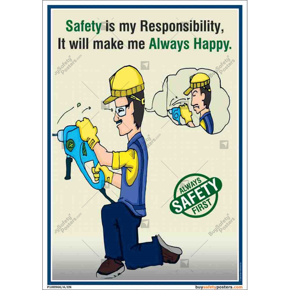 Safety First Poster Workplace Safety Posters | Downloadable And