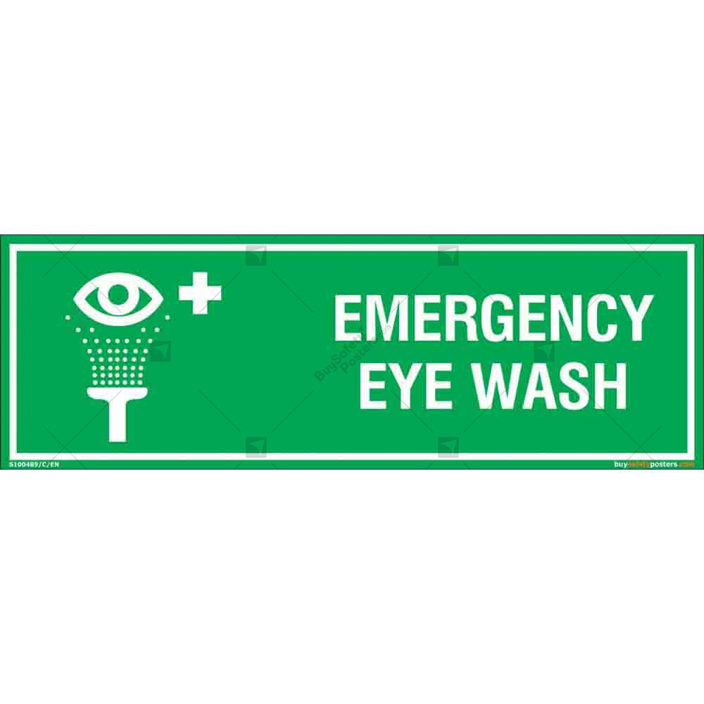 Osha Eye Wash Station Sign Emergency Eyewash Station Signs Keep Area