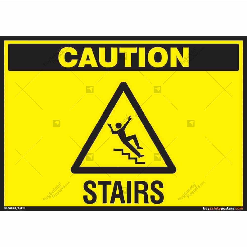 Caution Stairs Sign