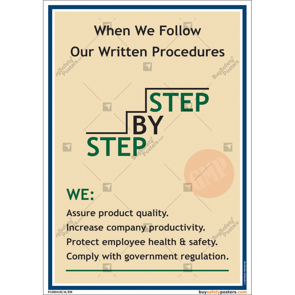 Safety Slogan Posters Gmp Improve Your Organization By Installing