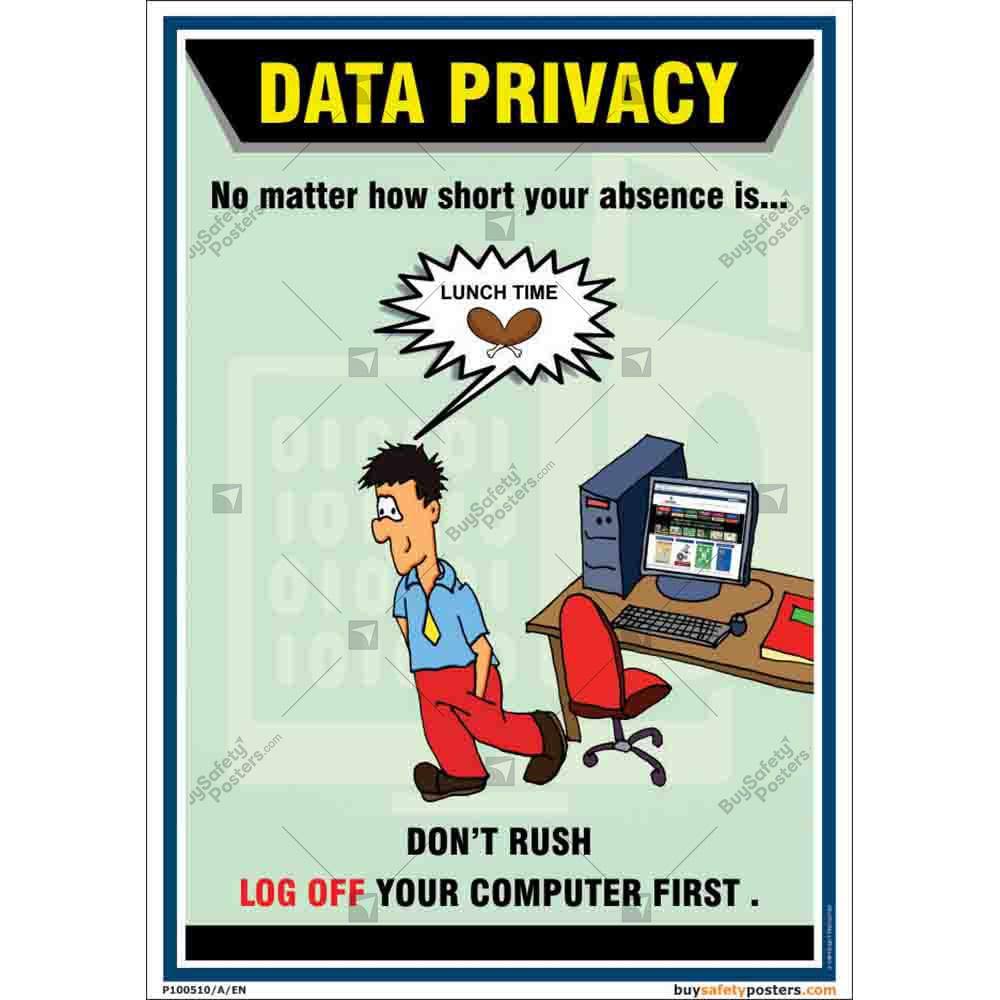 shop cyber and data security awareness posters on buysafetyposters.com
