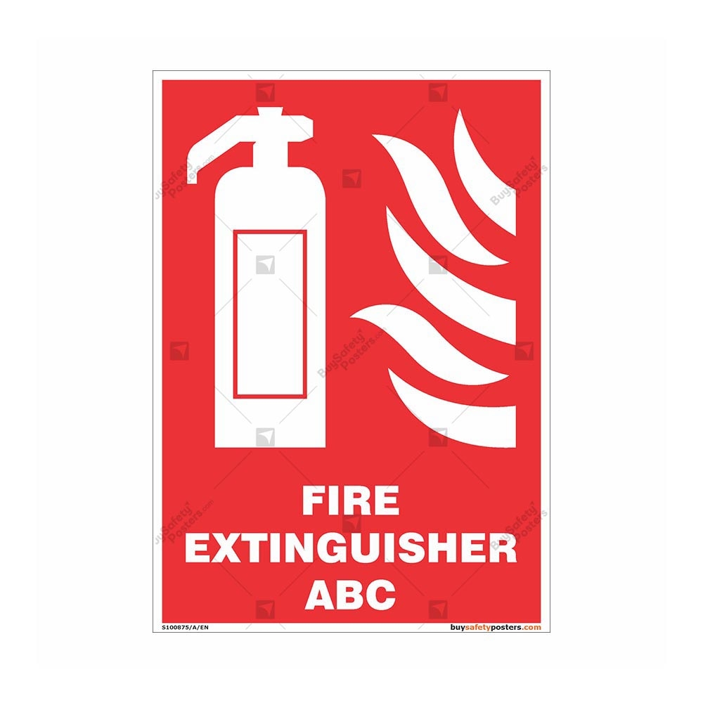 Abc Fire Extinguisher Sign