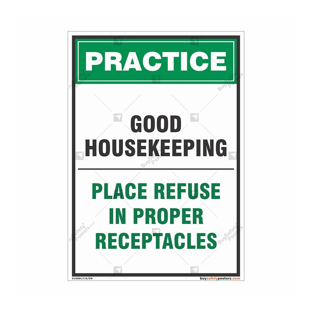 Good Housekeeping Signs
