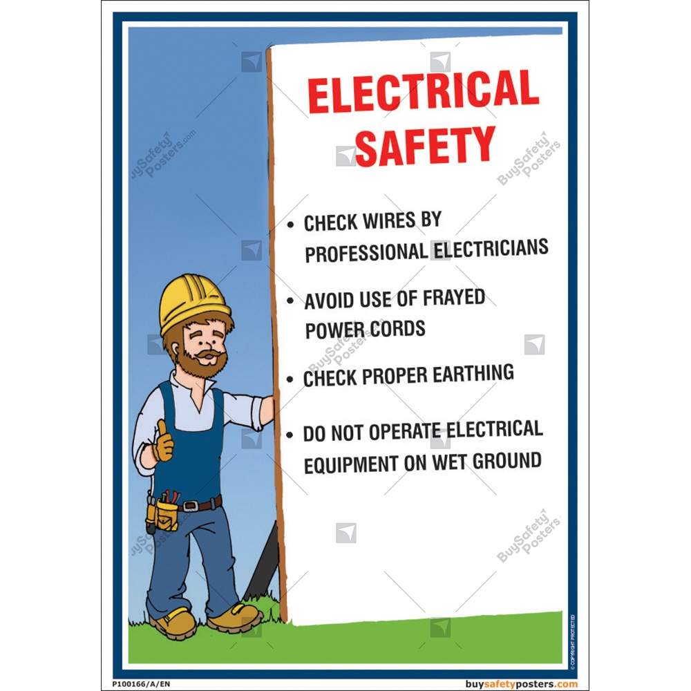 Electrical Safety Posters Electrical Safety Posters