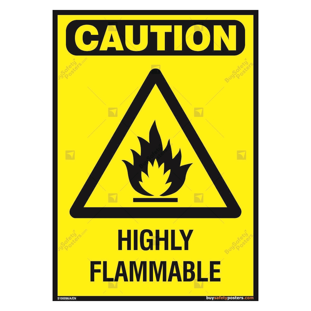 Highly Flammable Sign