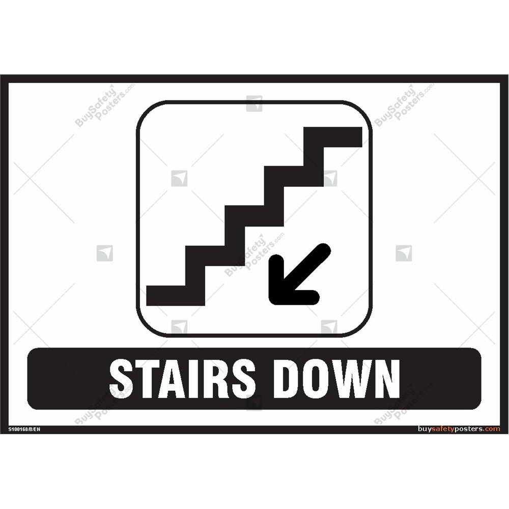 Down Stairs Sign