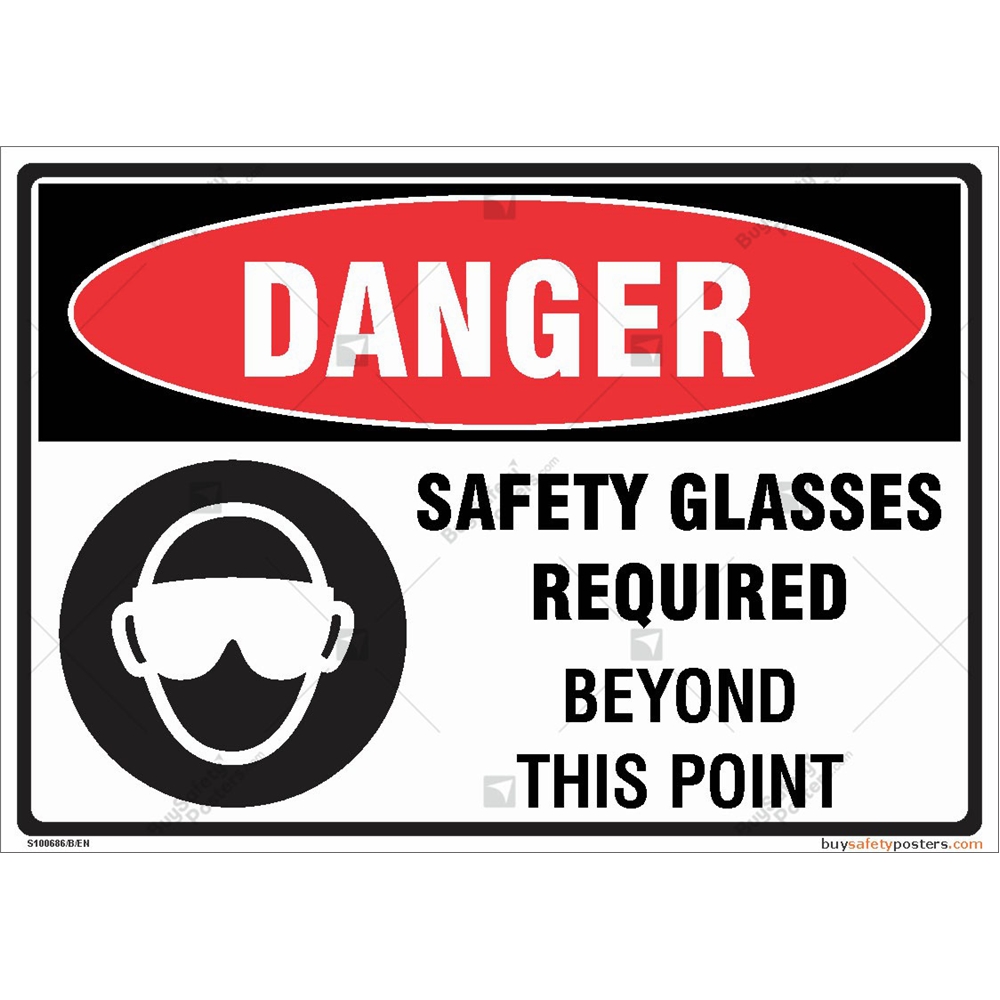 Wear Safety Goggles Sign