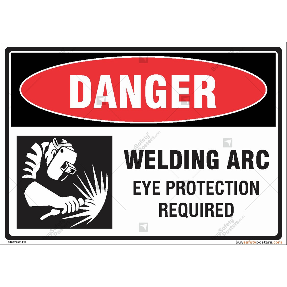 Danger: PPE Welding Area Wear Eye Protection Wall Sign | lupon.gov.ph