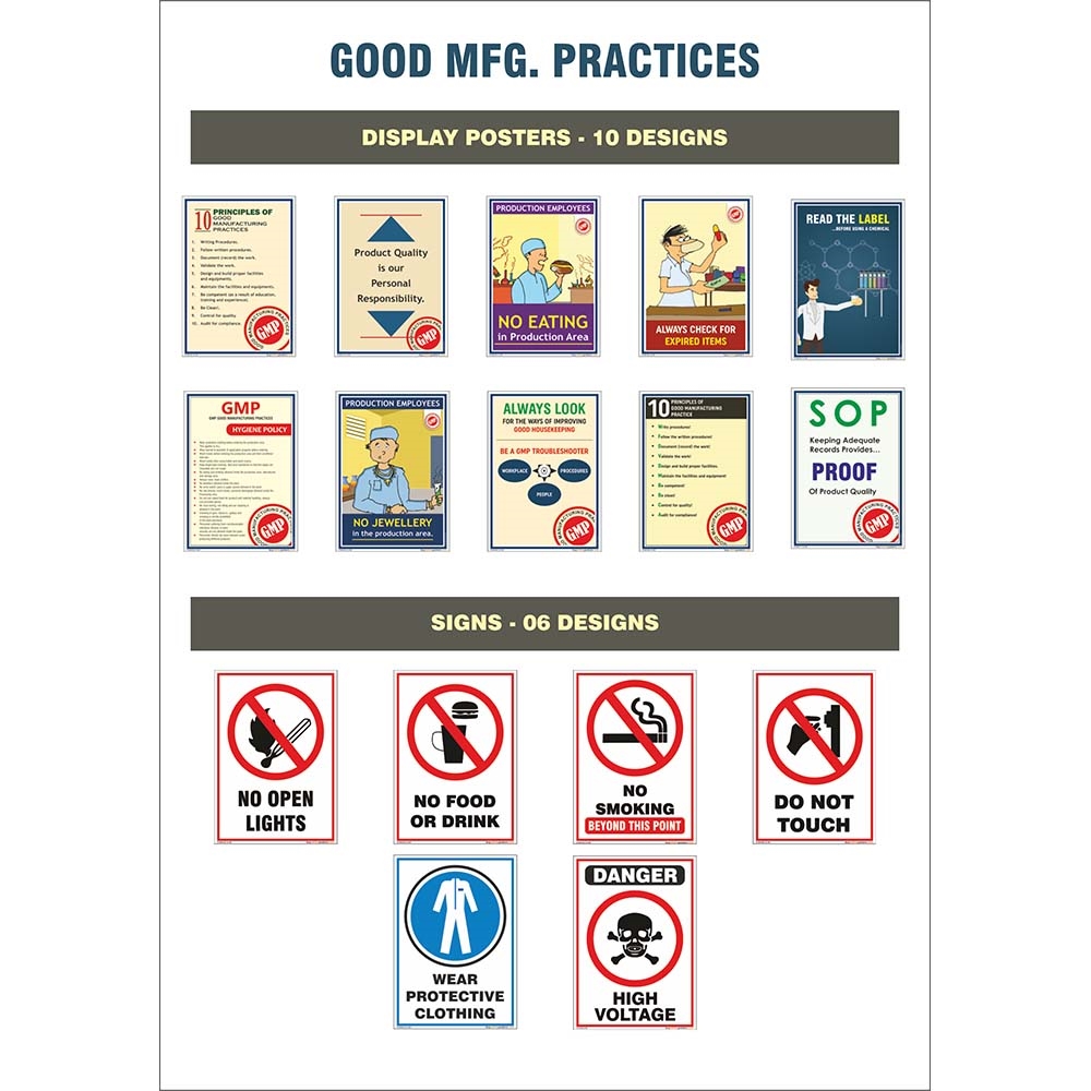 Safety Slogan Posters Gmp Improve Your Organization By Installing