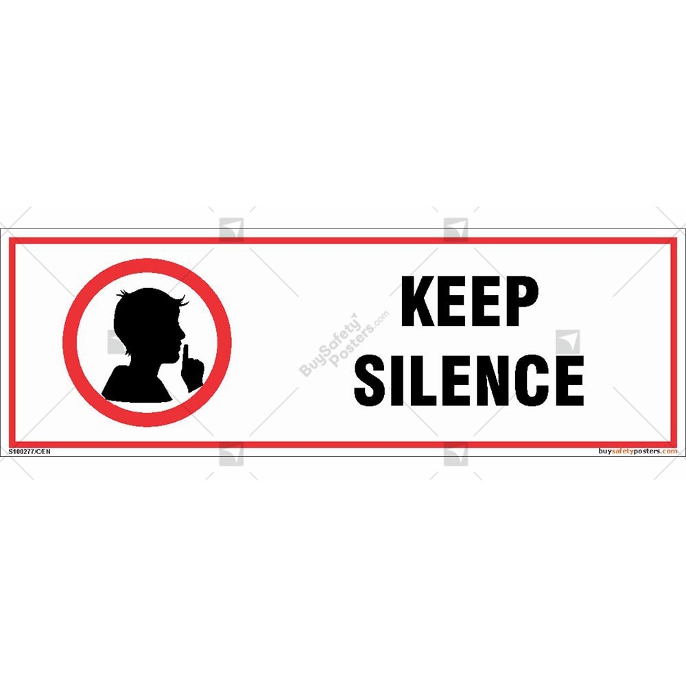 Keep Silence Symbol Warning Keep Silence Symbol Sign, Vector