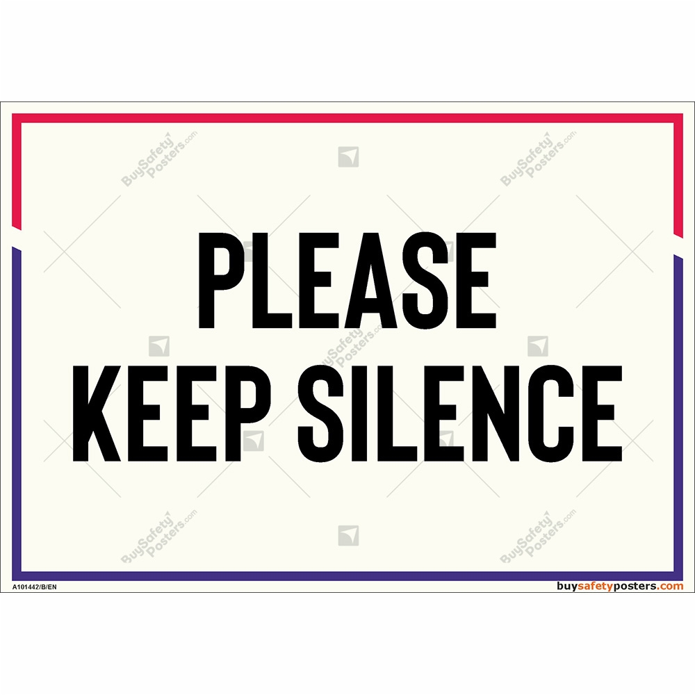 Keep Silence Sign Board