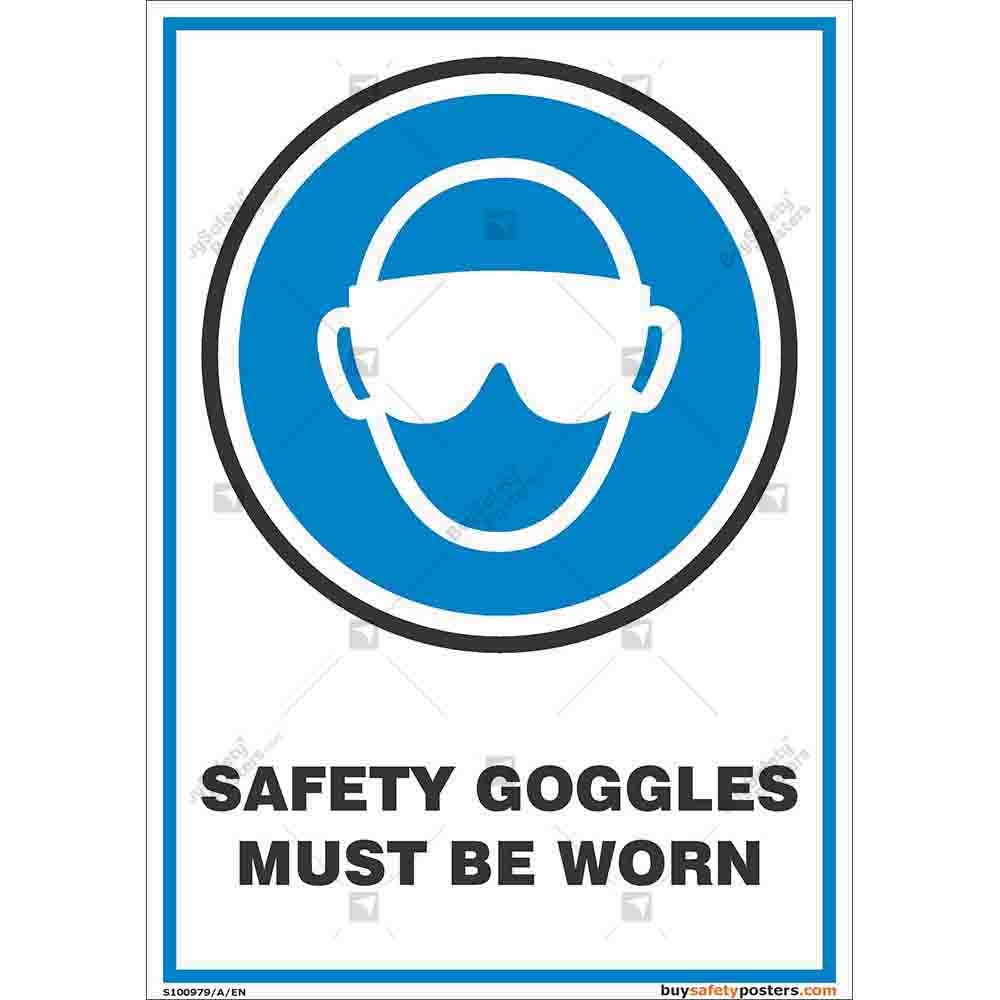 Safety Goggles Poster Safety Goggles Poster